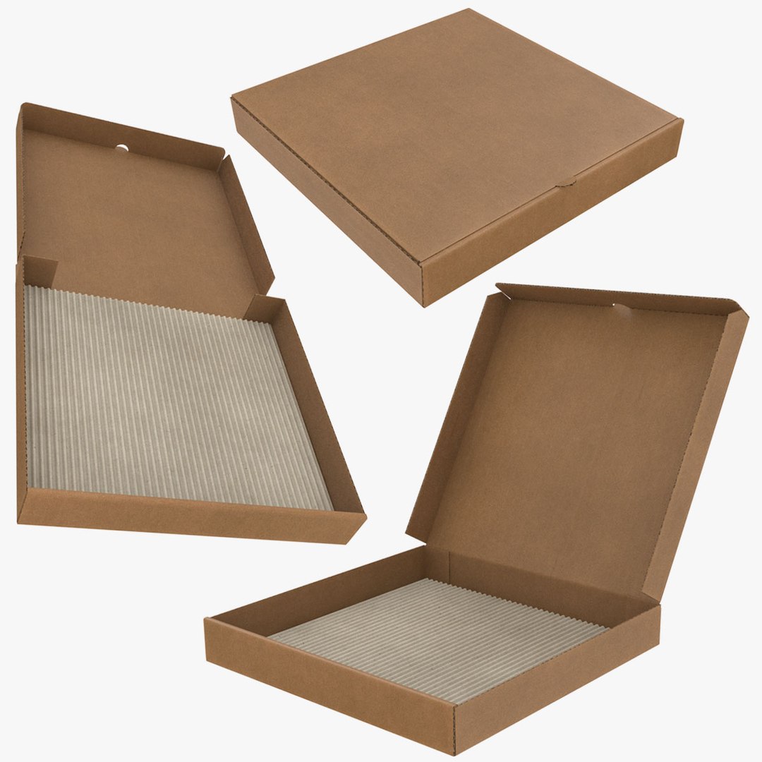 3D Pizza Box Large Collection - TurboSquid 2159419