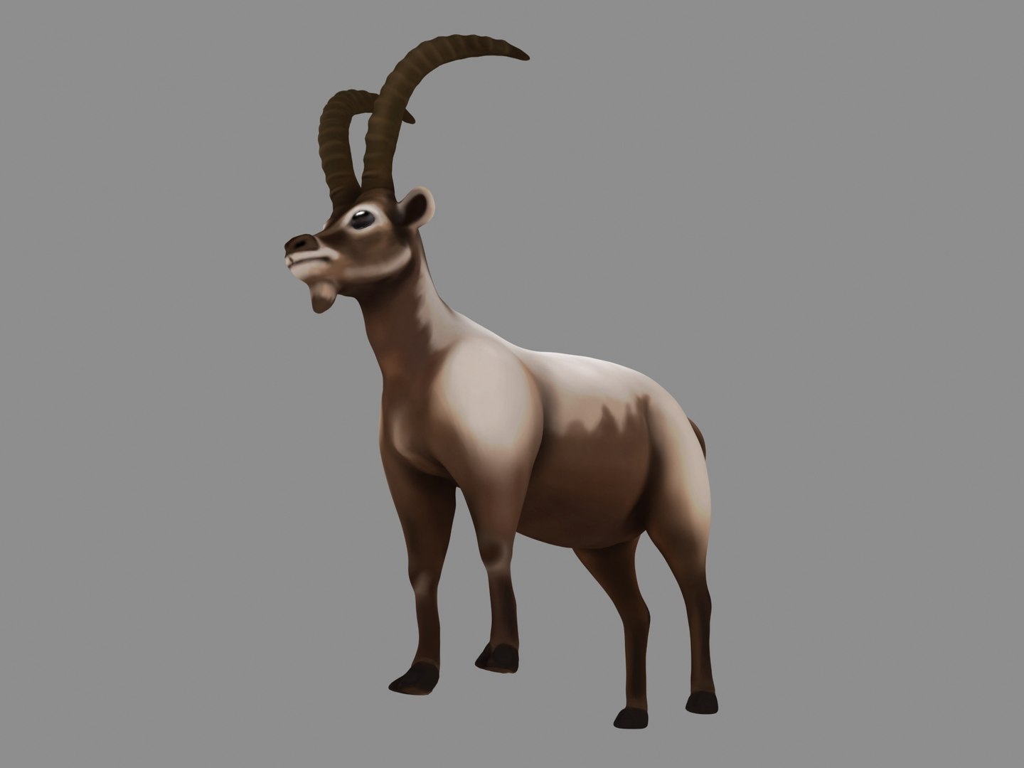 max stylized alpine ibex