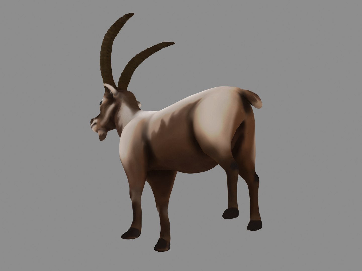 max stylized alpine ibex