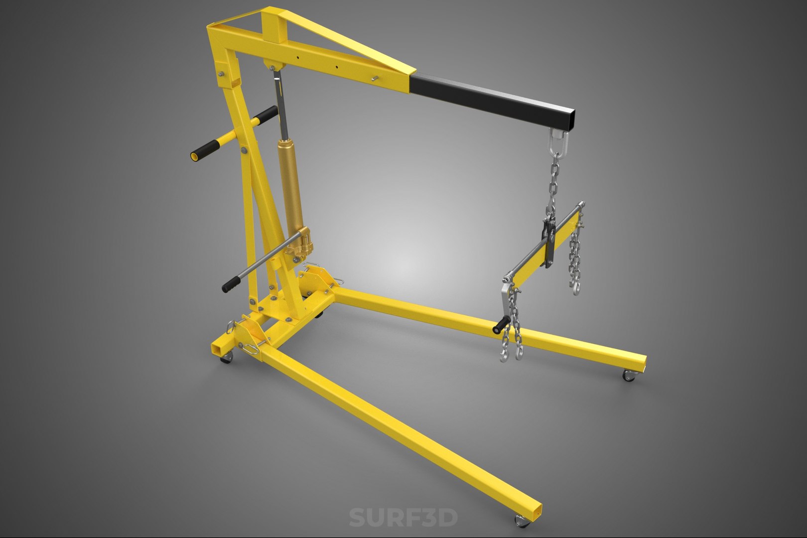 ENGINE CRANE HOIST LIFT FOLDING HYDRAULIC LEVELER BALANCER LOAD Model ...