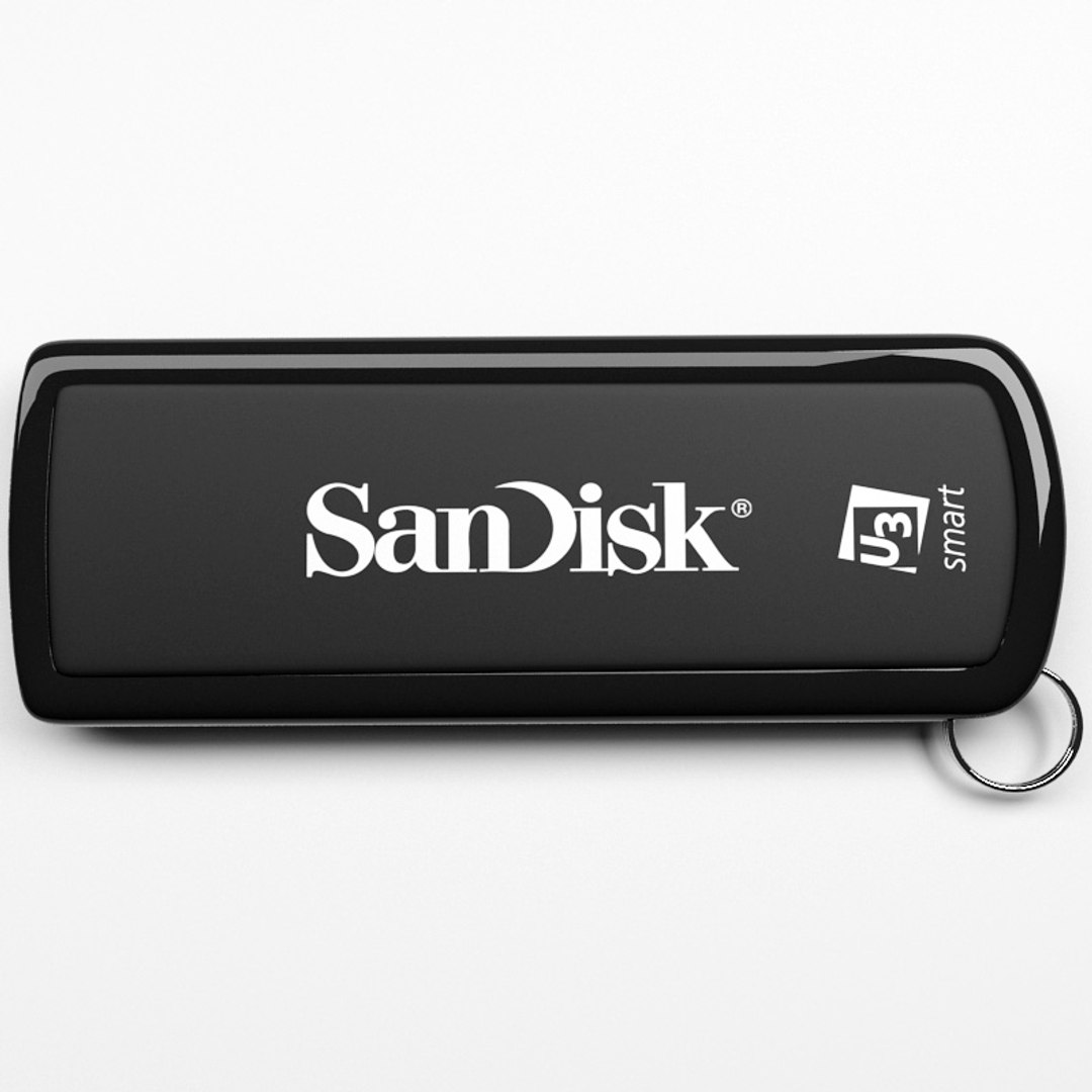 Sandisk Cruzer Usb Drive 3d Model