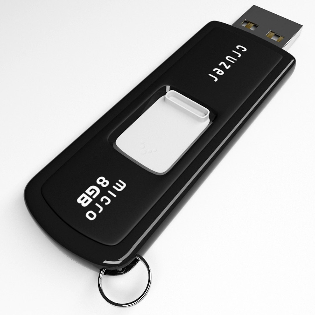 Sandisk Cruzer Usb Drive 3d Model
