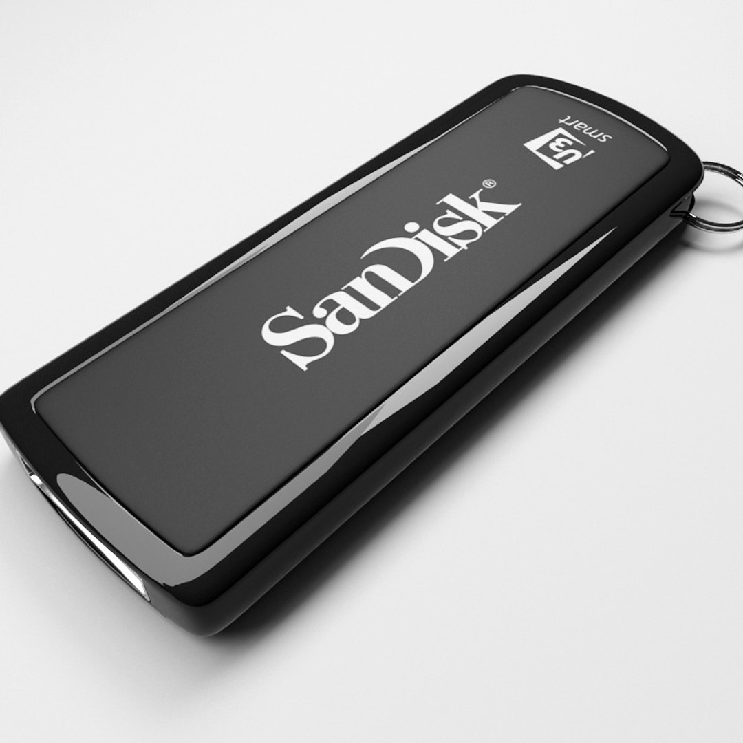 Sandisk Cruzer Usb Drive 3d Model