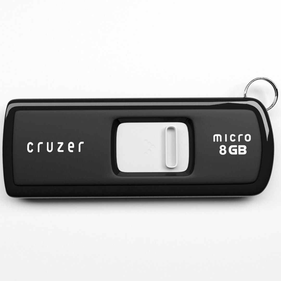 Sandisk Cruzer Usb Drive 3d Model