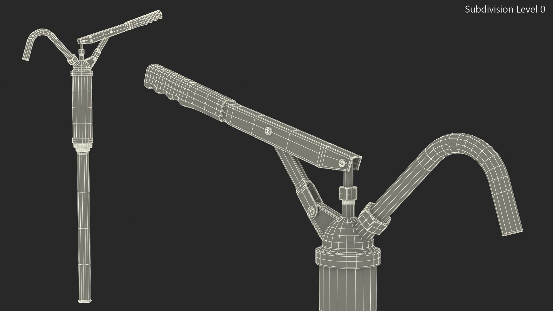 Lever Barrel Drum Hand 3D - TurboSquid 1683460