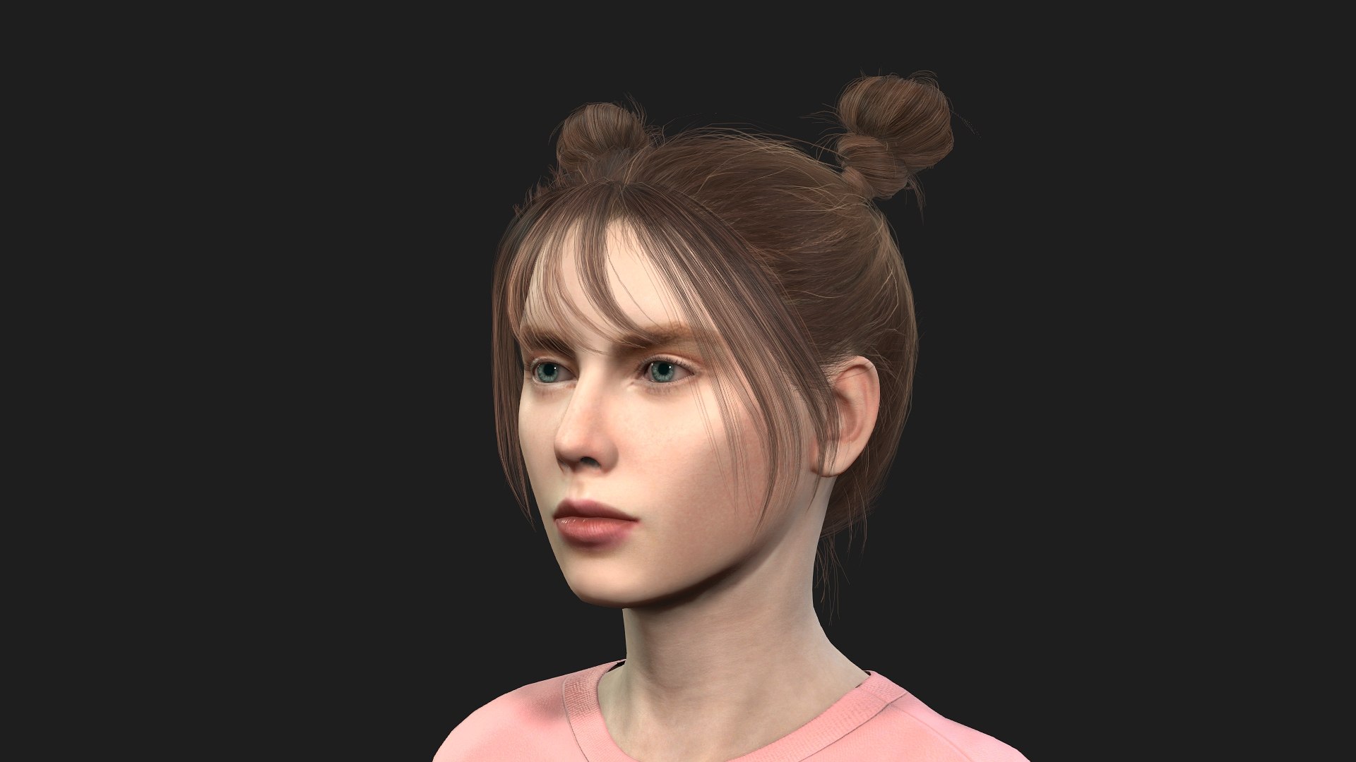 3D Model Beautiful Female Character Animation Ready Model - TurboSquid ...