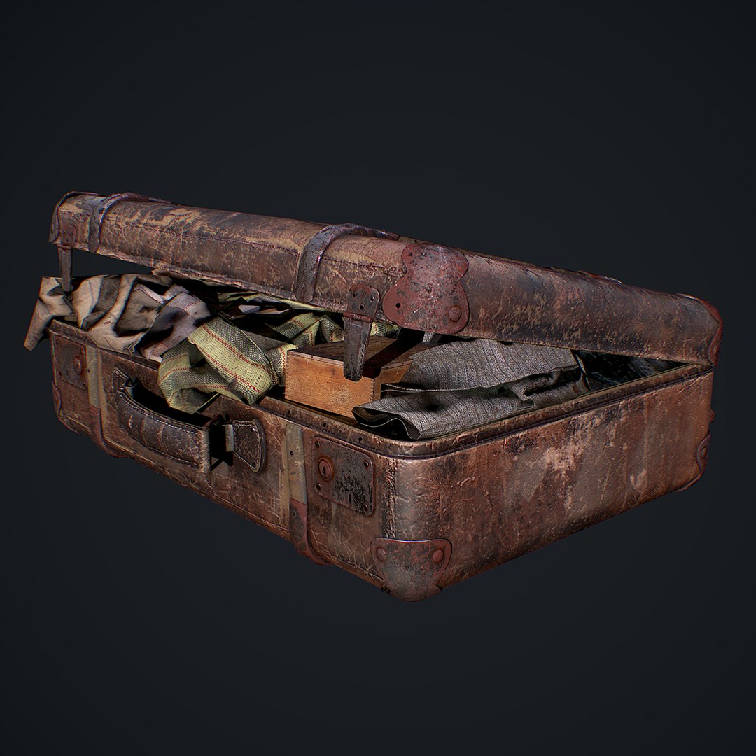 Old Stuffed Suitcase 3D Model - TurboSquid 1577072