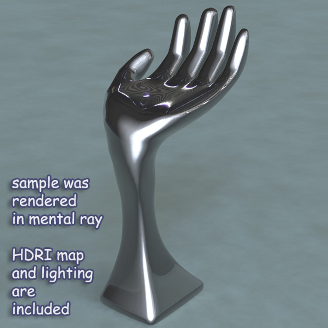 obj modern sculpture hand