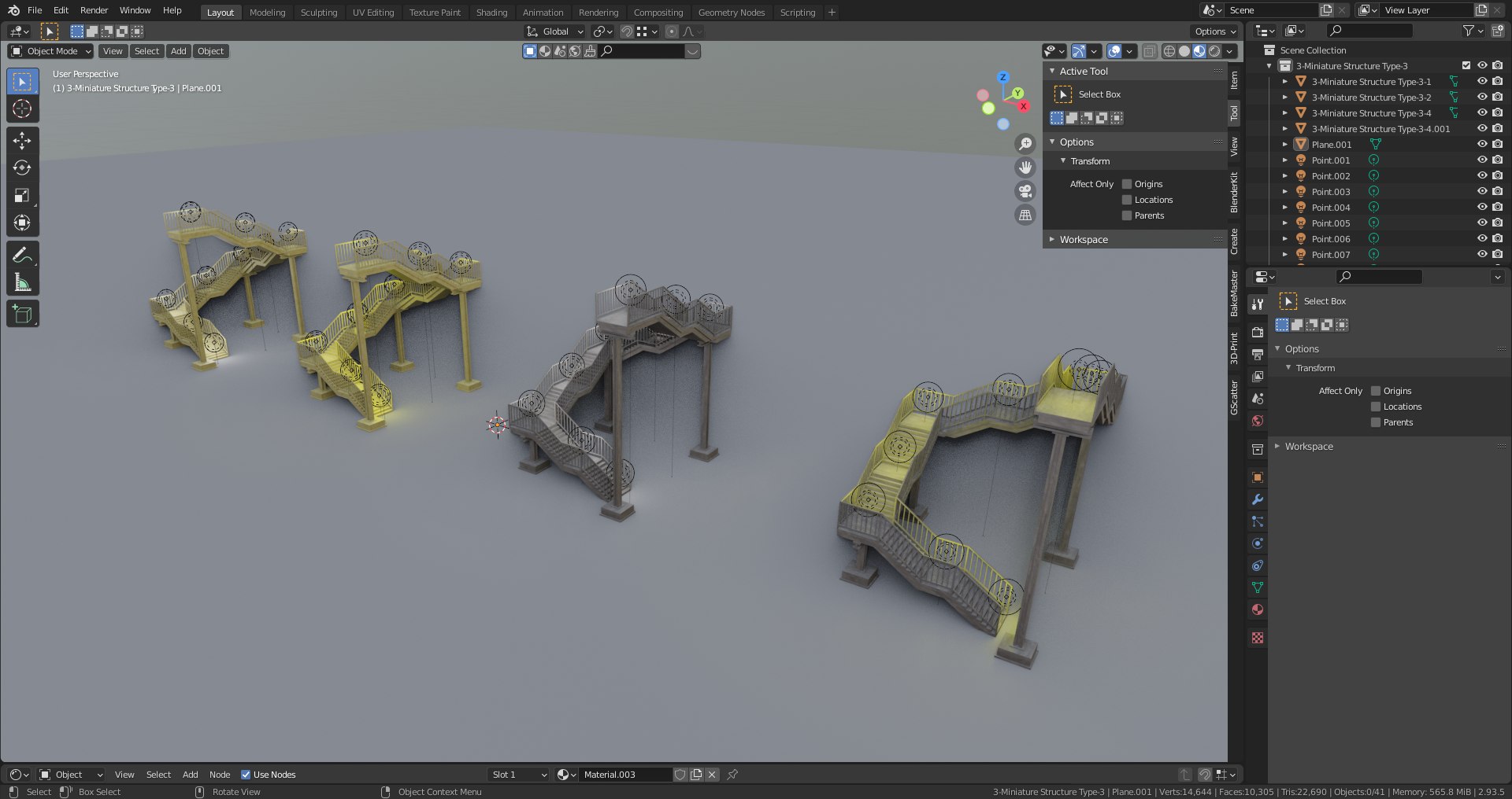 Miniature Printing Structure Type-3 3D Model - TurboSquid 2084718