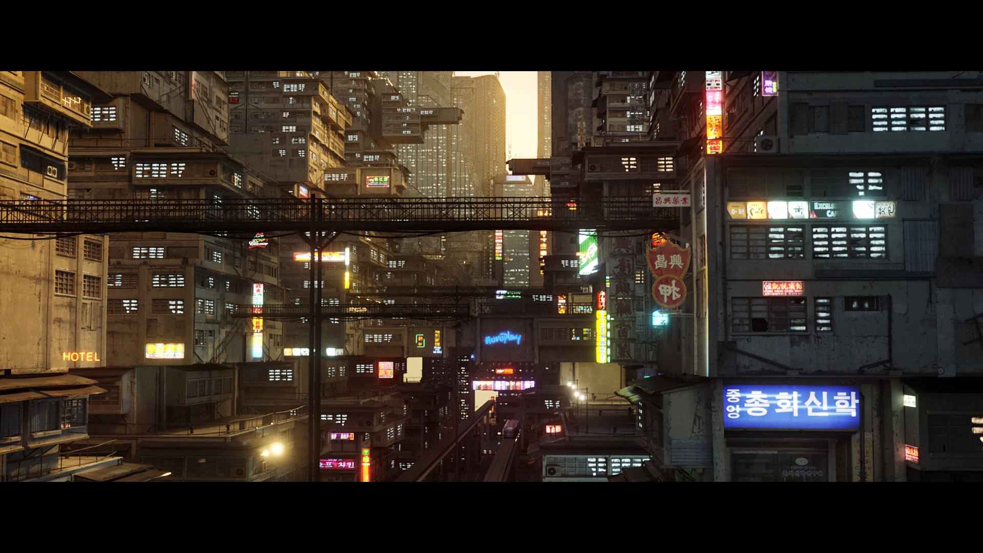 3D Cyberpunk Asian City Scene - TurboSquid 1761204