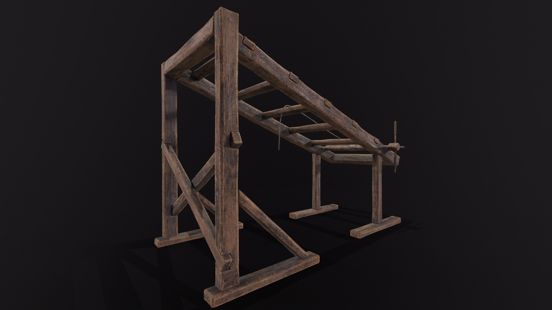 Medieval Rack Torture Device Model - TurboSquid 2150154