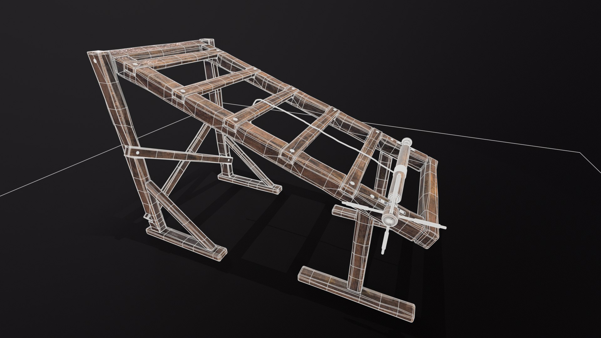 Medieval Rack Torture Device Model - TurboSquid 2150154