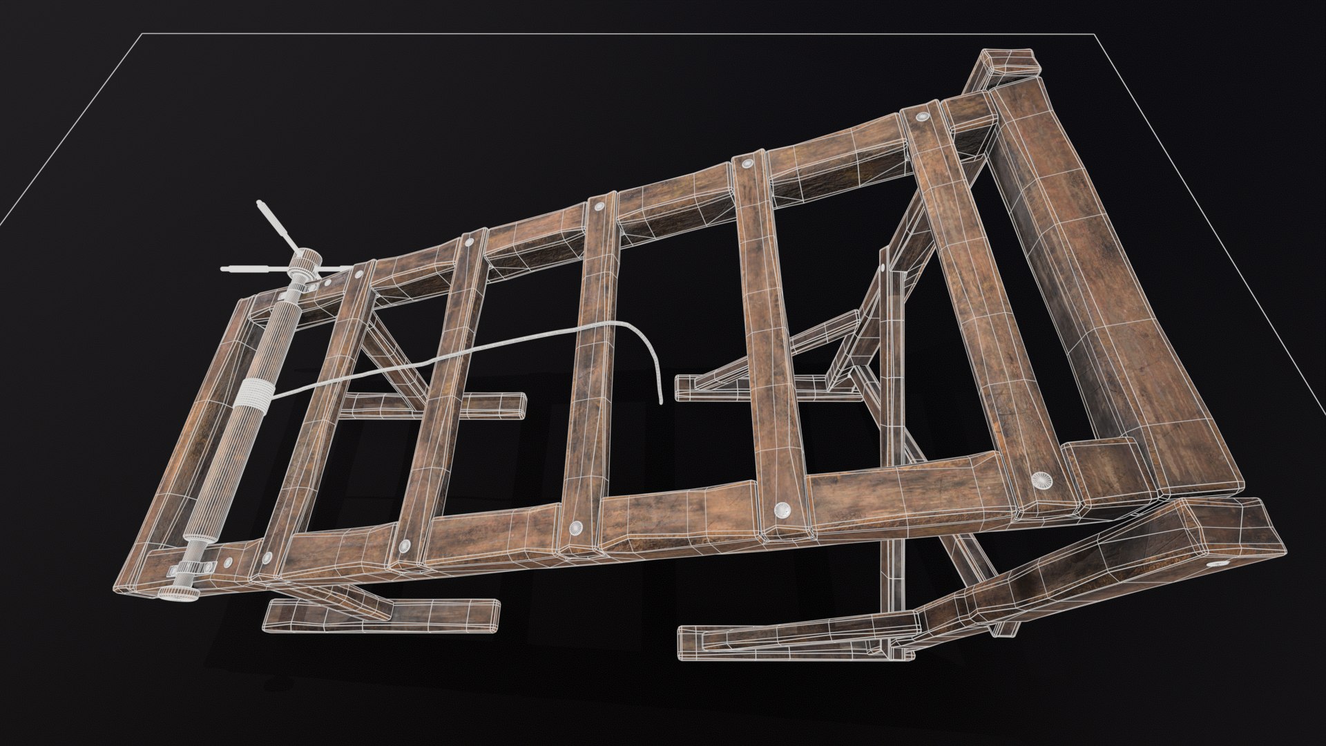 Medieval Rack Torture Device Model - TurboSquid 2150154
