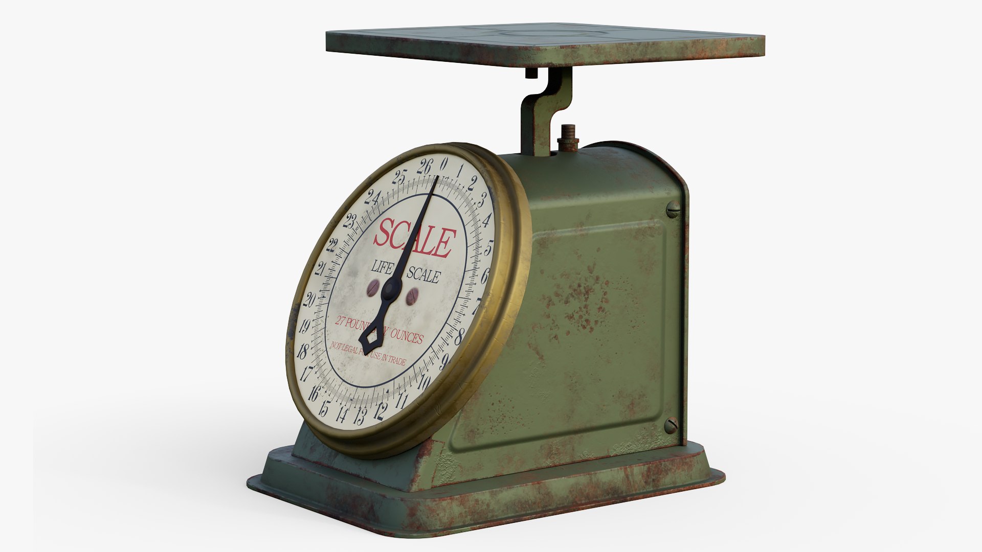 Vintage Scale PBR Game Ready 3D Model - TurboSquid 2048810