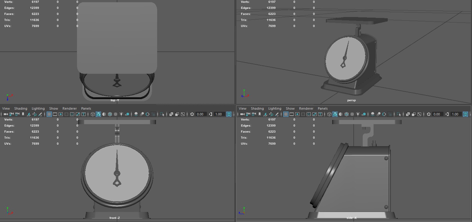 Vintage Scale PBR Game Ready 3D Model - TurboSquid 2048810