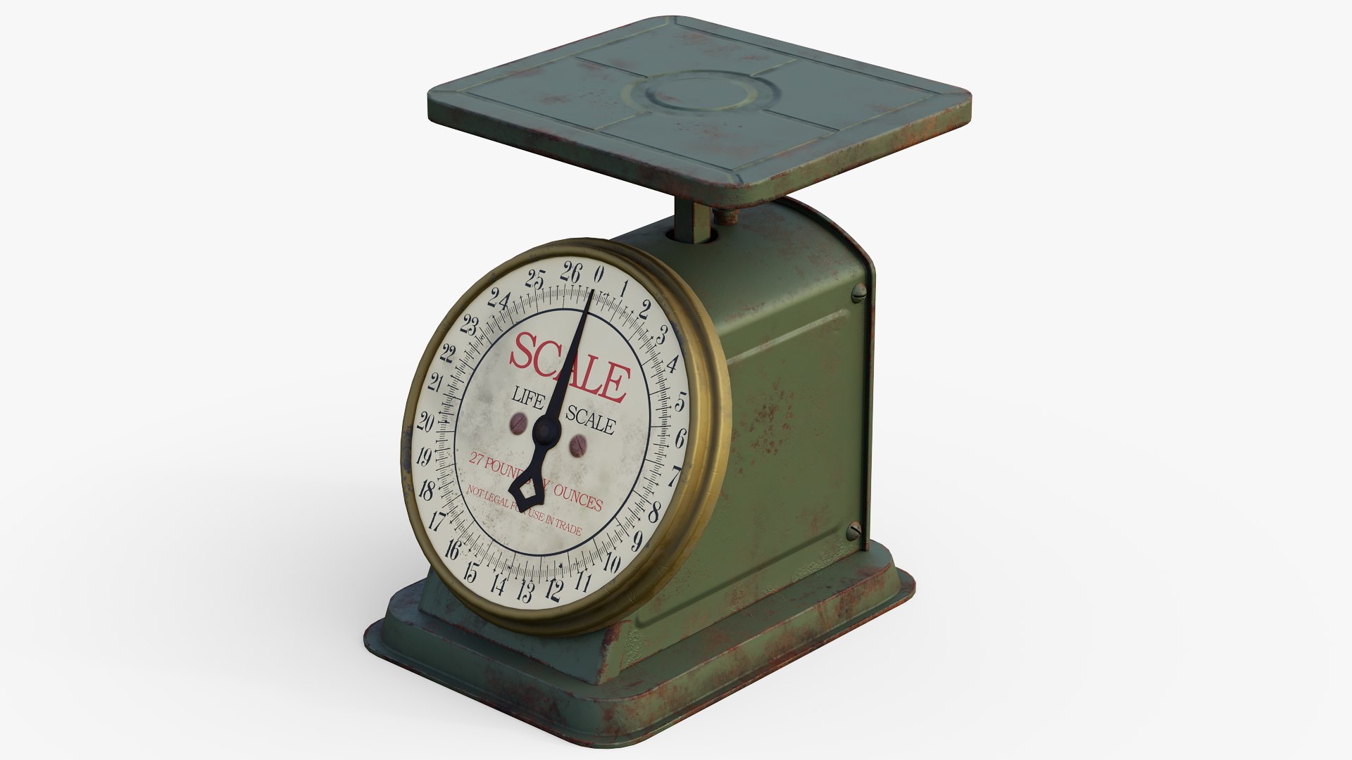 Vintage Scale PBR Game Ready 3D Model - TurboSquid 2048810