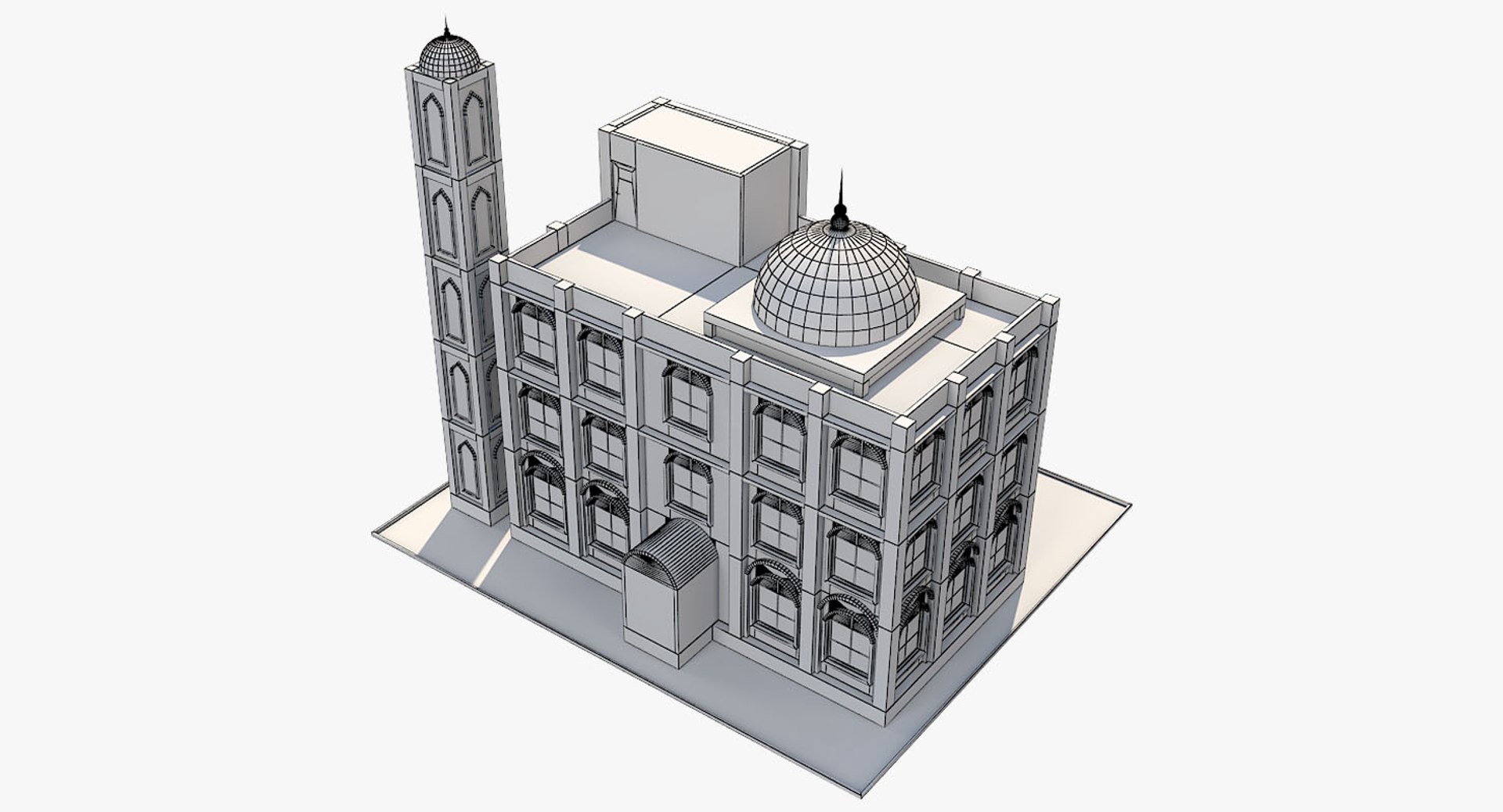 Free Mosque Model - TurboSquid 1417630