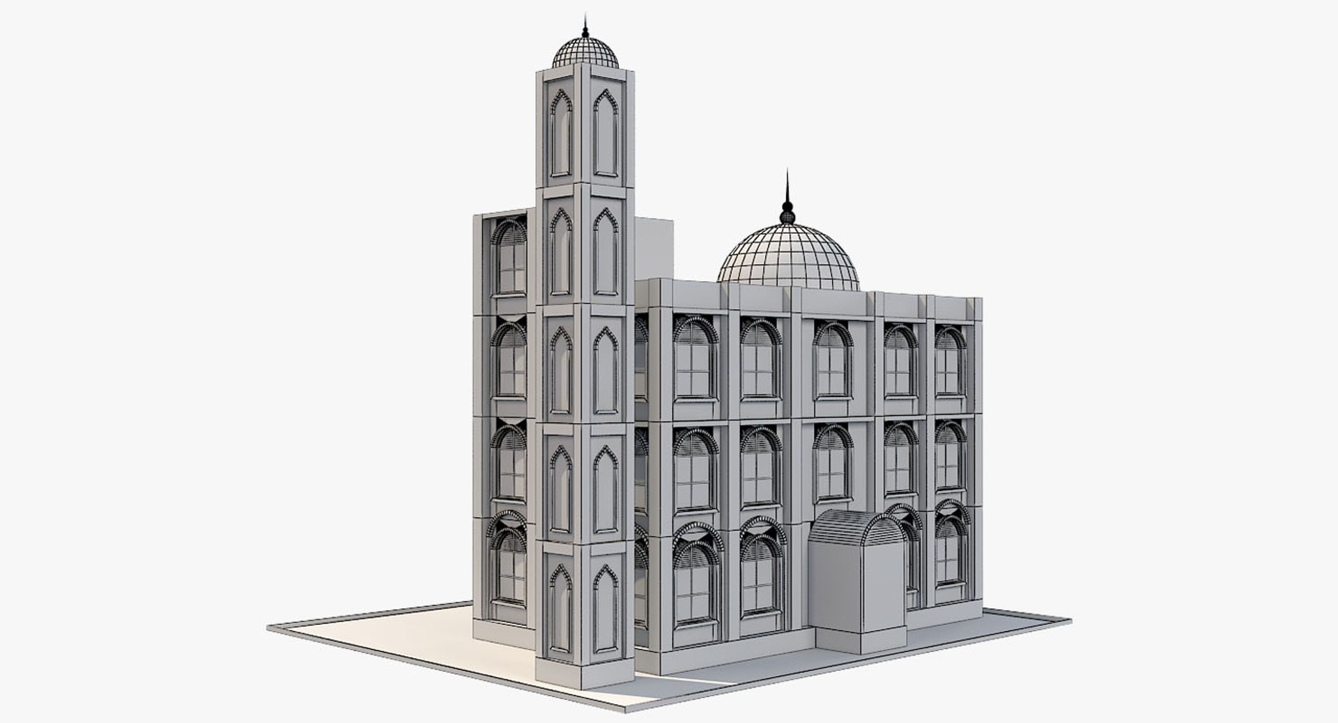 Free Mosque Model - TurboSquid 1417630