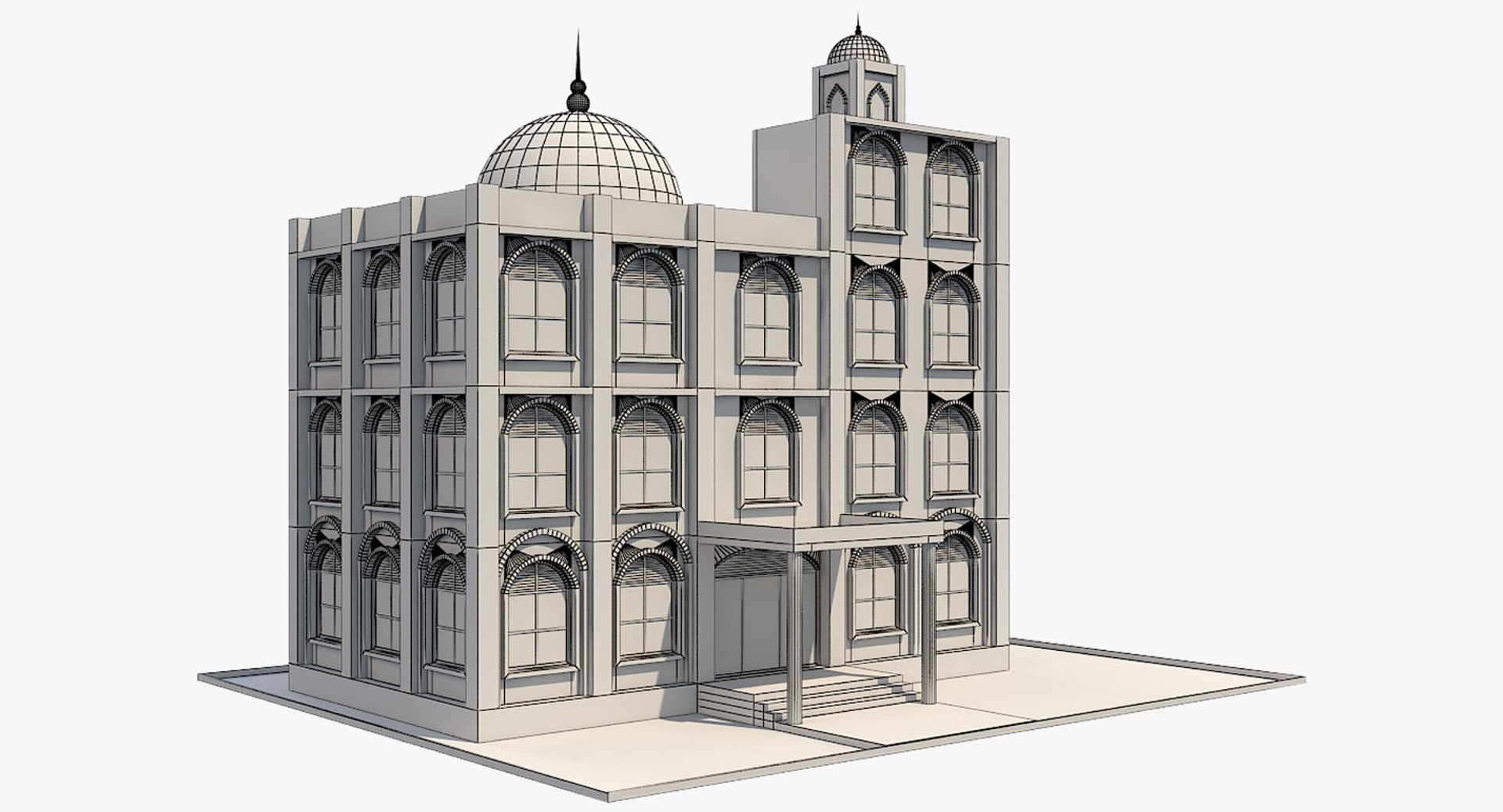 Free Mosque Model - TurboSquid 1417630
