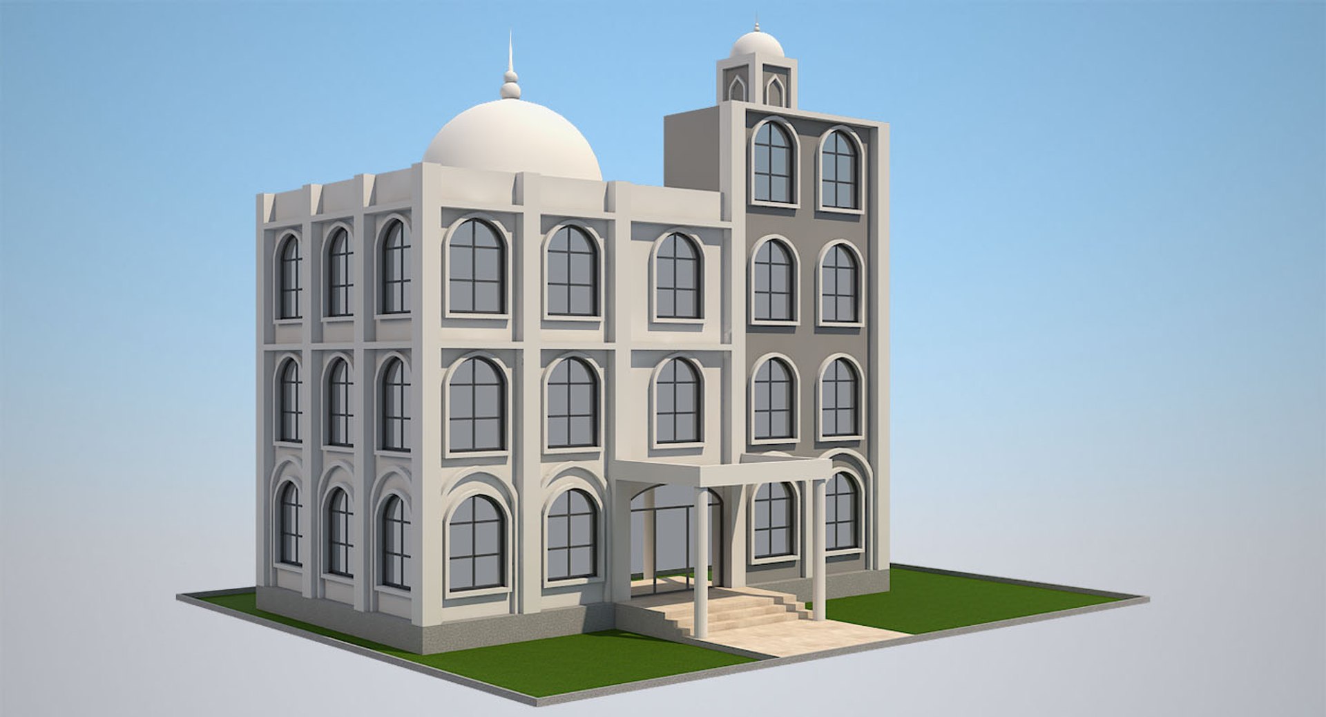 Free Mosque Model - TurboSquid 1417630