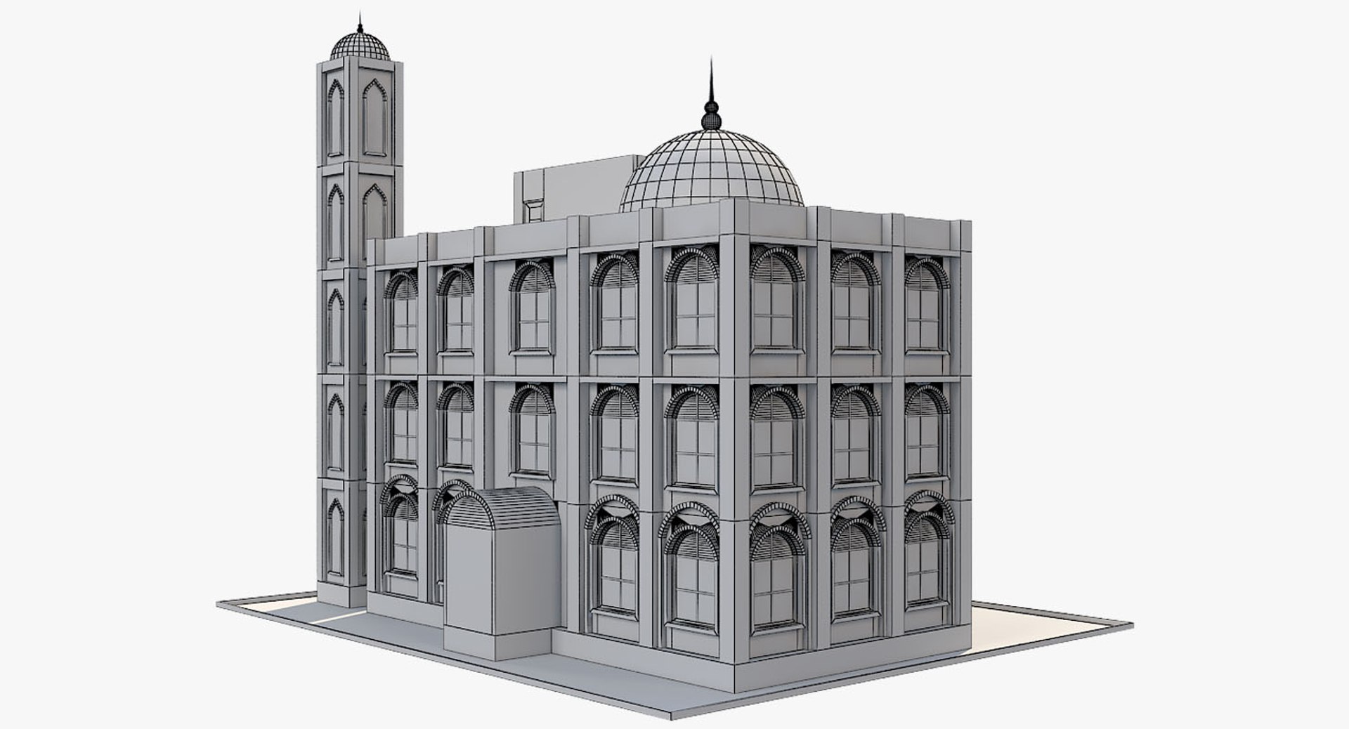 Free Mosque Model - TurboSquid 1417630