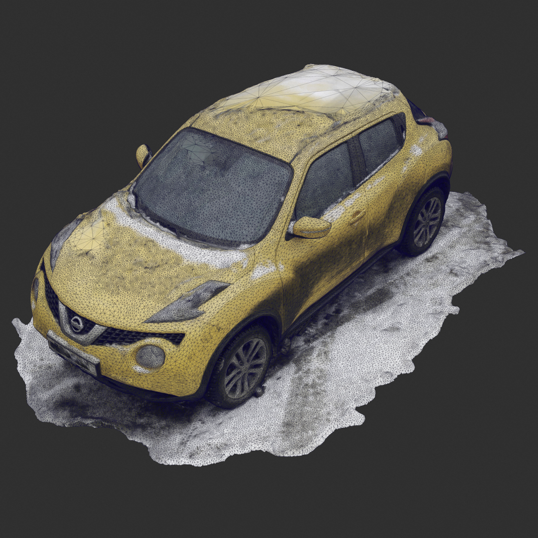 Scan Dirty Car Nissan 3D Model - TurboSquid 1294300