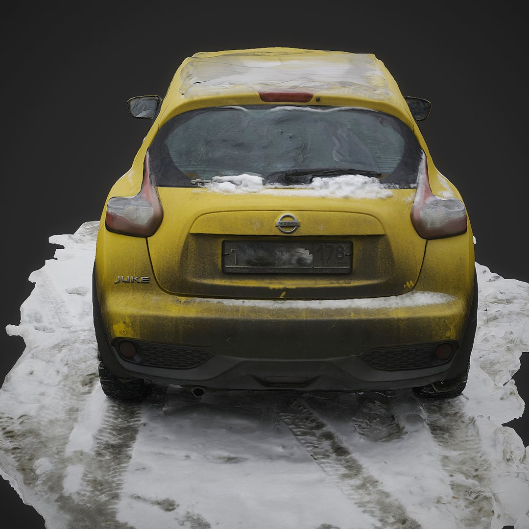 Scan Dirty Car Nissan 3D Model - TurboSquid 1294300