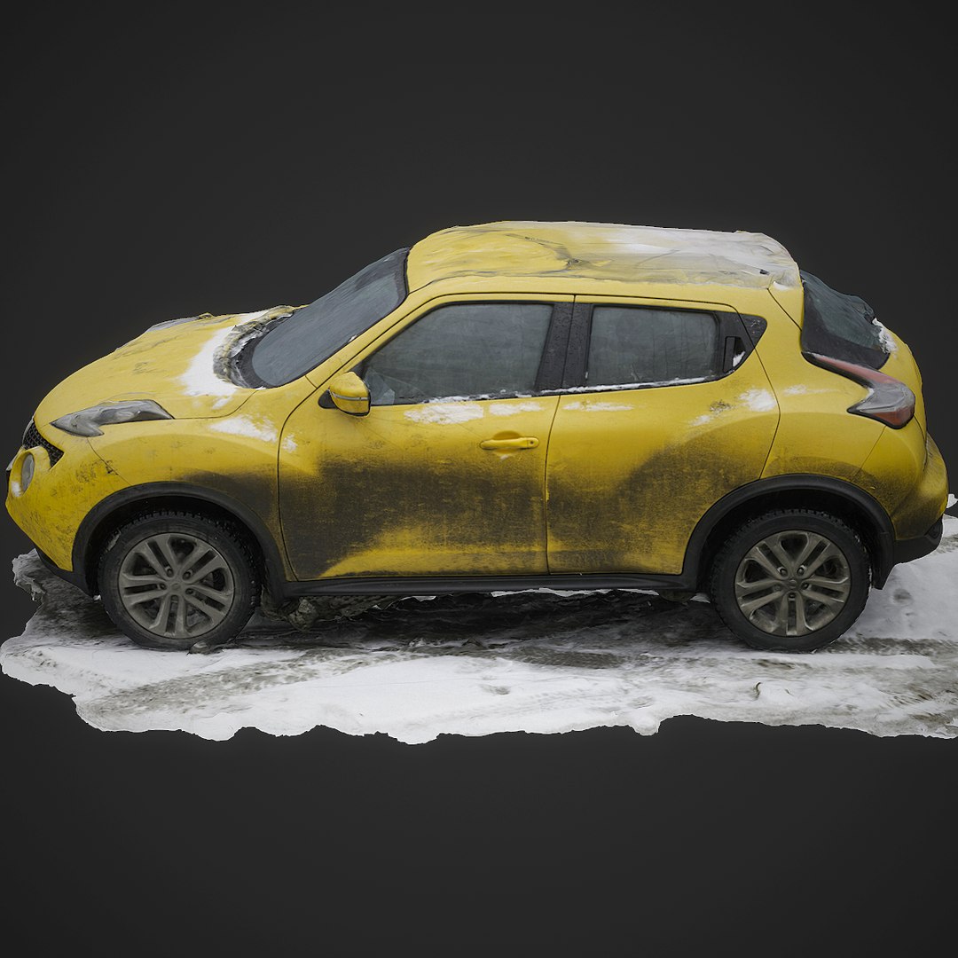 Scan Dirty Car Nissan 3D Model - TurboSquid 1294300