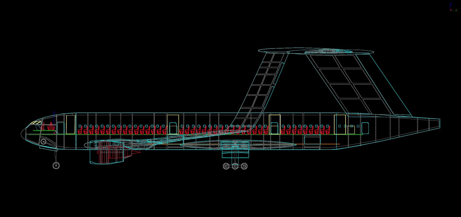 3d Box Wing Transport Aircraft Model