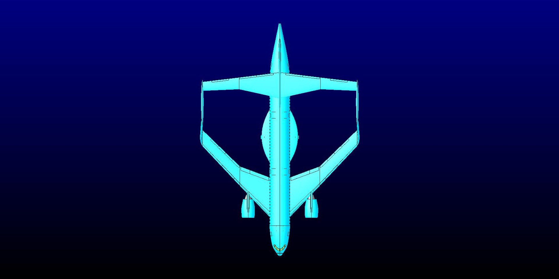 3d Box Wing Transport Aircraft Model