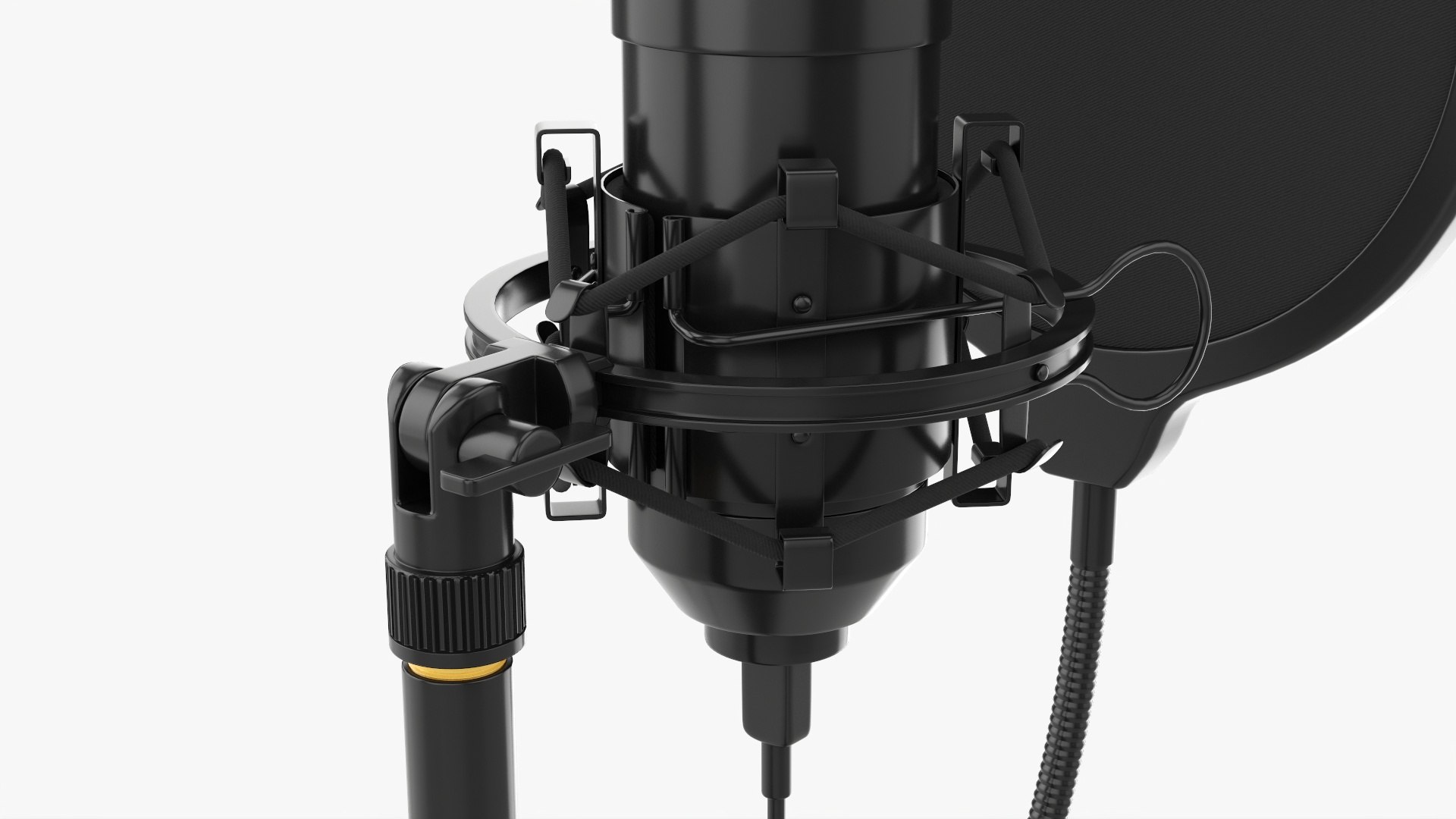 Cardioid Microphone With Stand USB 3D Model - TurboSquid 1760683