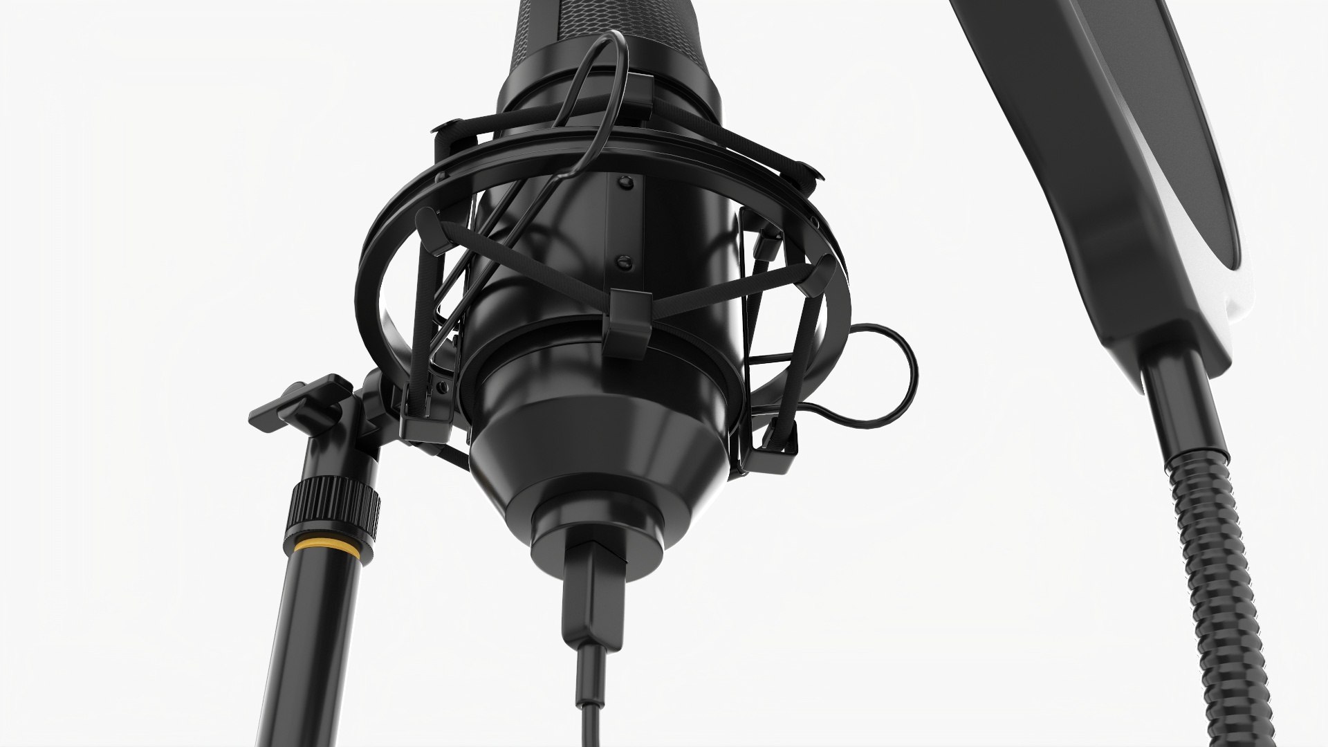 Cardioid Microphone With Stand USB 3D Model - TurboSquid 1760683