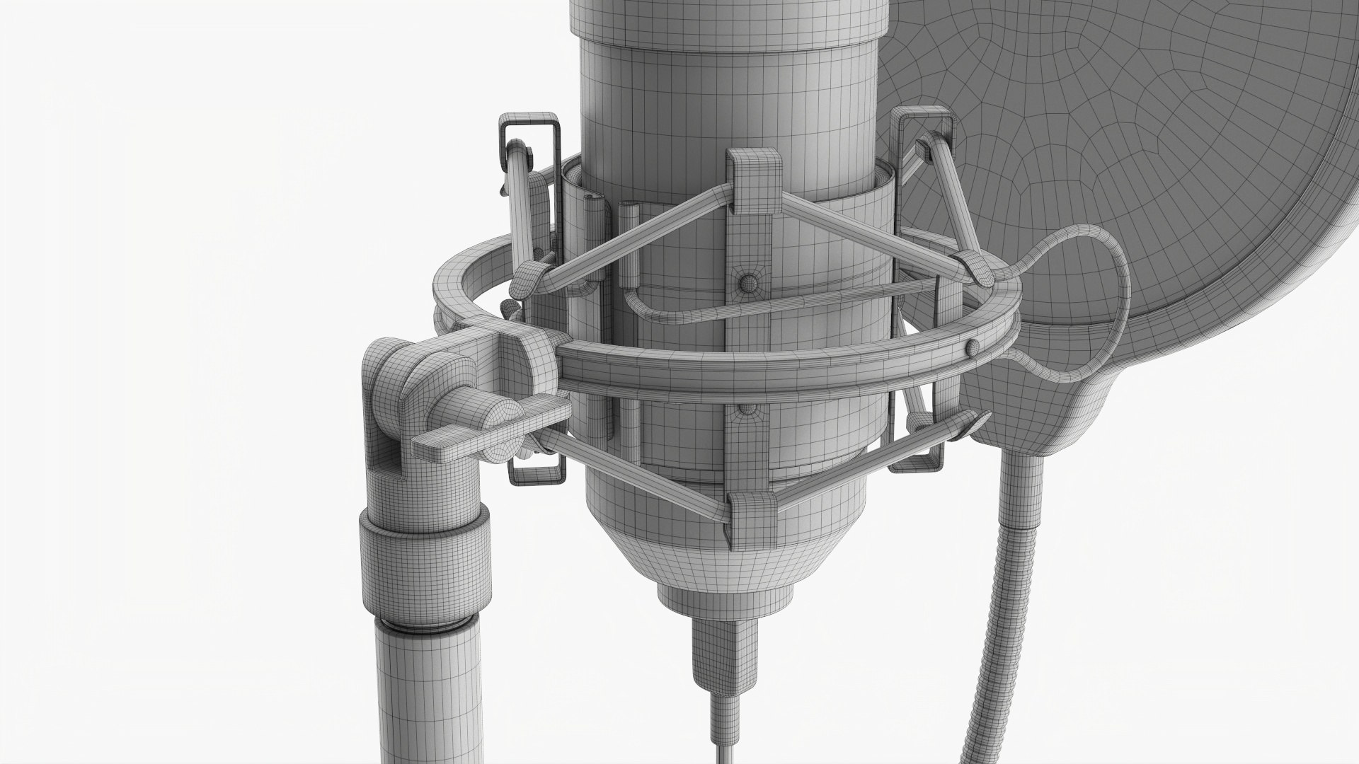 Cardioid microphone with stand USB 3D model - TurboSquid 1760683