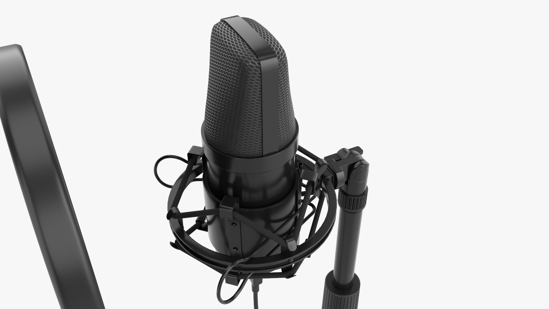 Cardioid Microphone With Stand USB 3D Model - TurboSquid 1760683