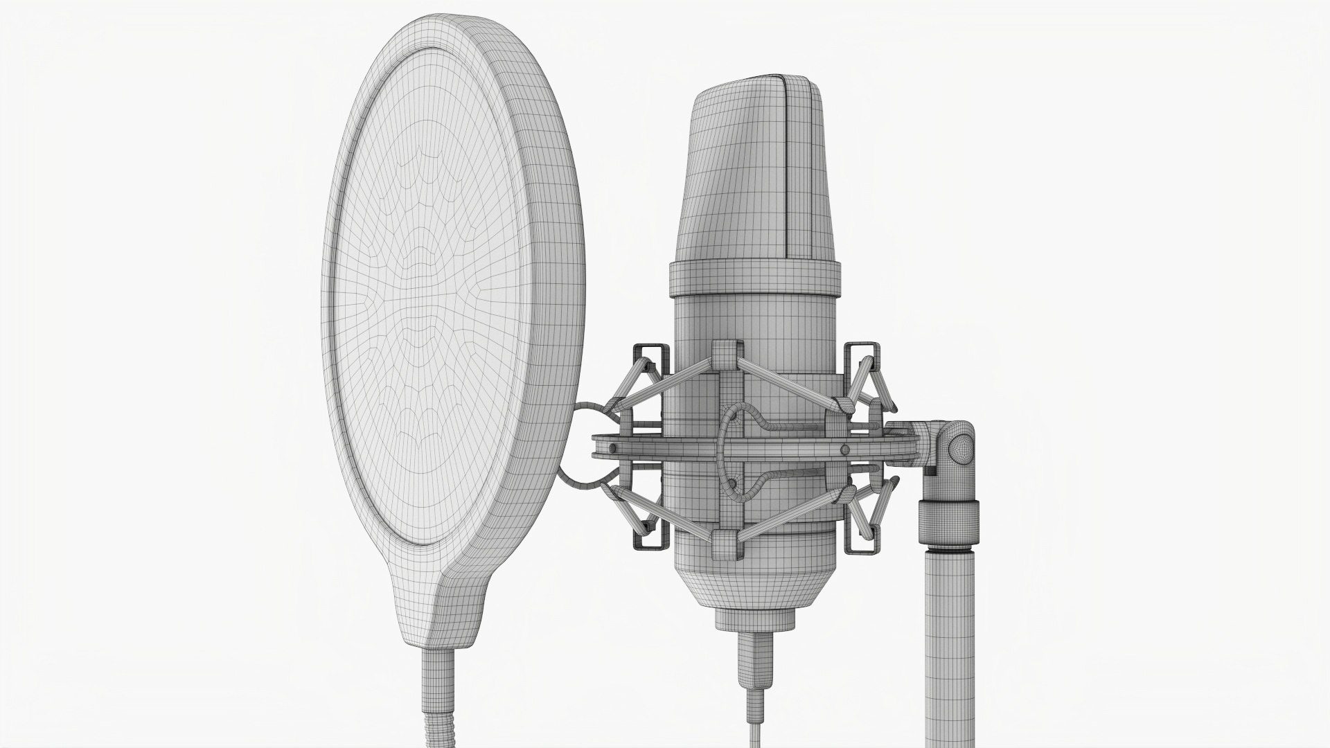Cardioid microphone with stand USB 3D model - TurboSquid 1760683