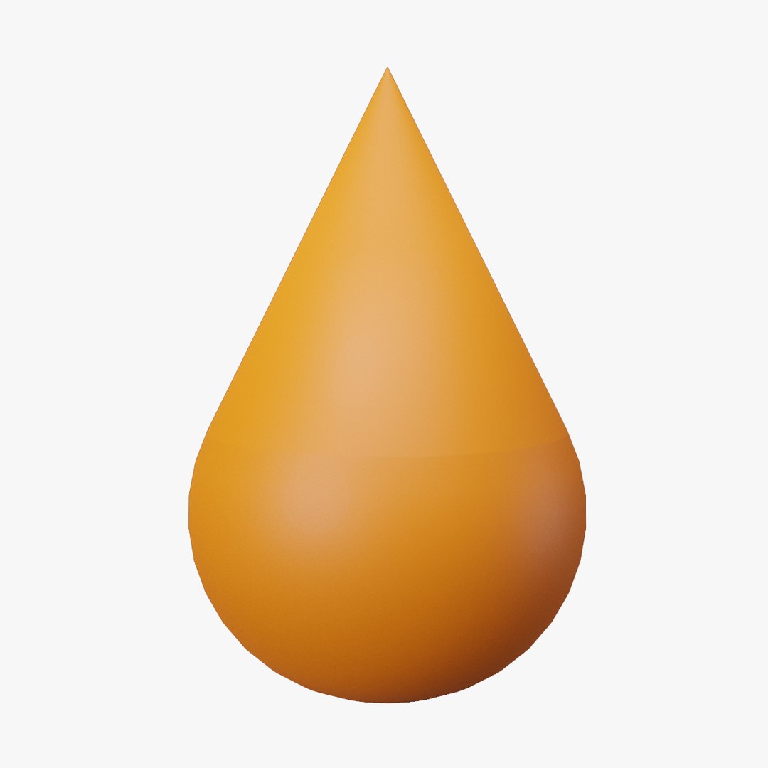Orange Drop 3D model - TurboSquid 2039942