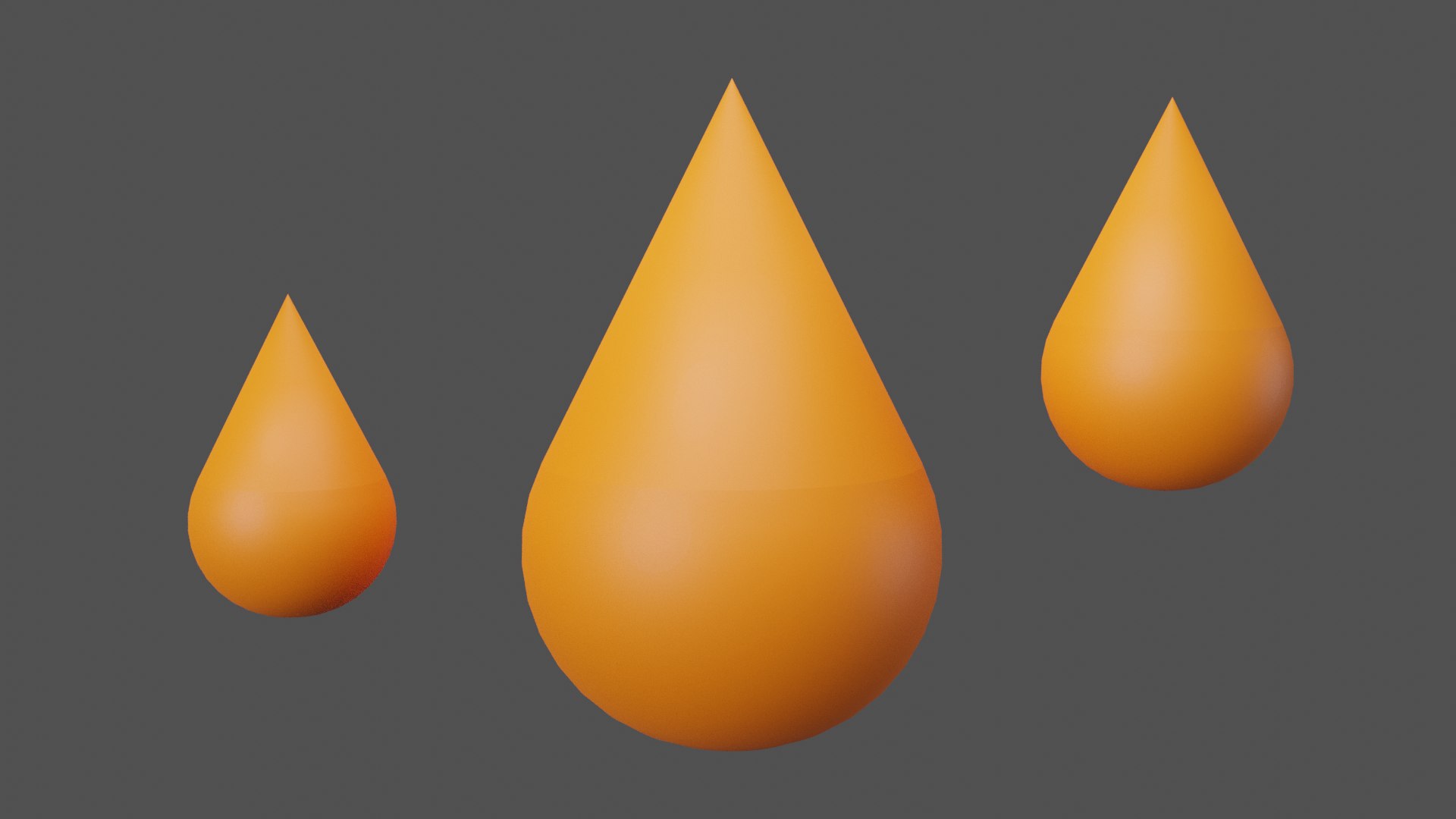 Orange Drop 3D Model - TurboSquid 2039942
