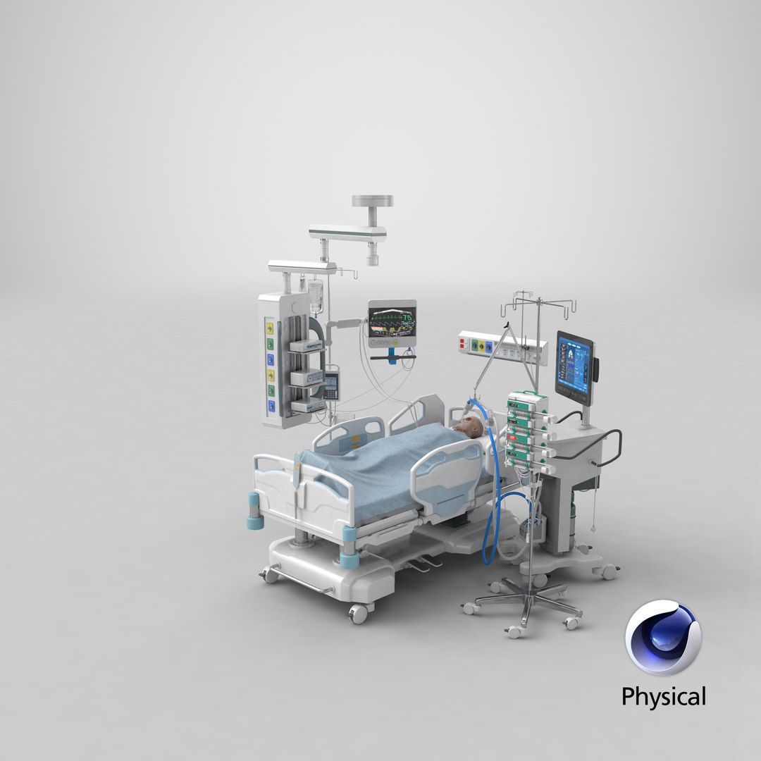 3D Patient in Intensive Care model - TurboSquid 2126080