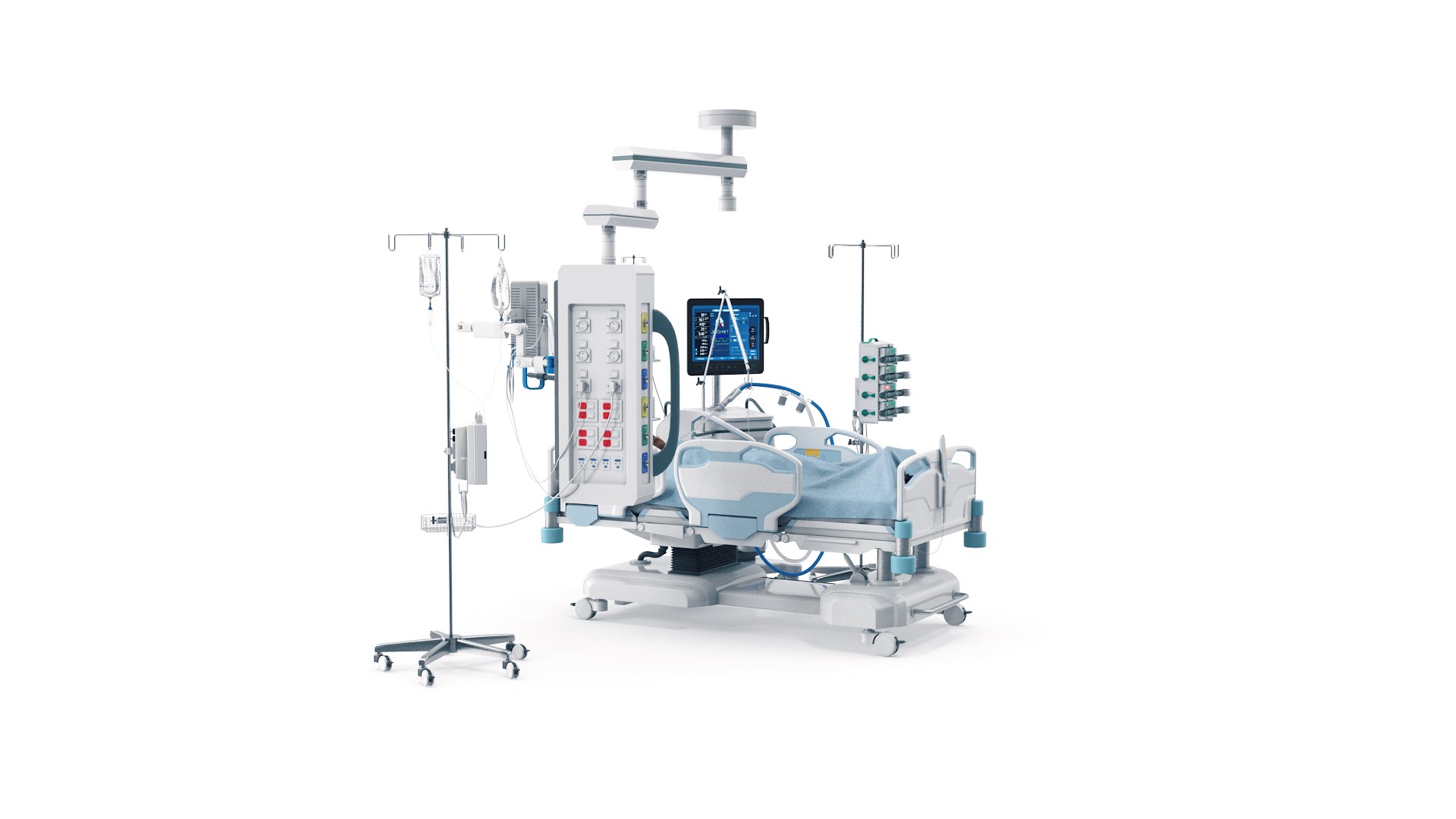 3D Patient In Intensive Care Model - TurboSquid 2126080