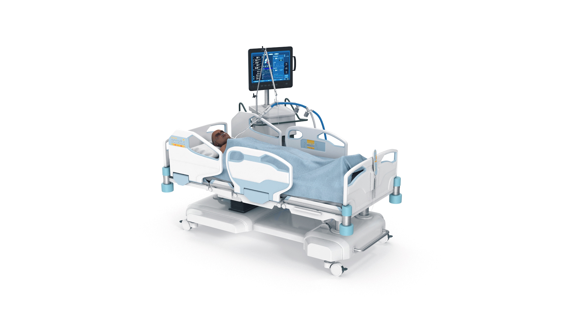3D Patient in Intensive Care model - TurboSquid 2126080
