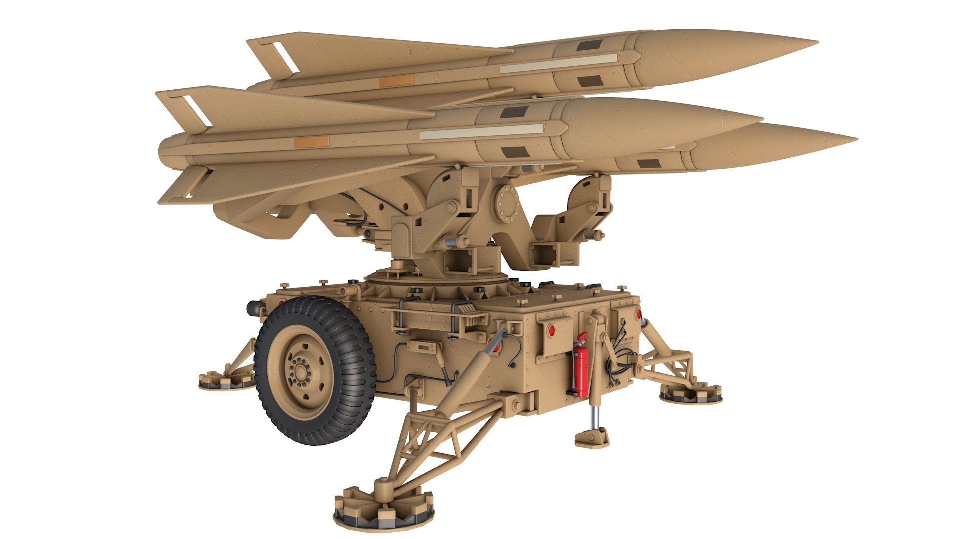 3D MIM23 HAWK System Model - TurboSquid 2097940