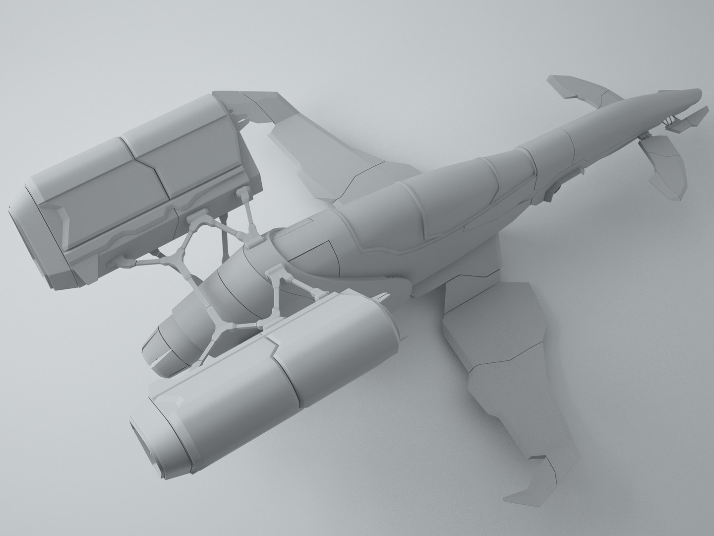 Maya Spaceship Space