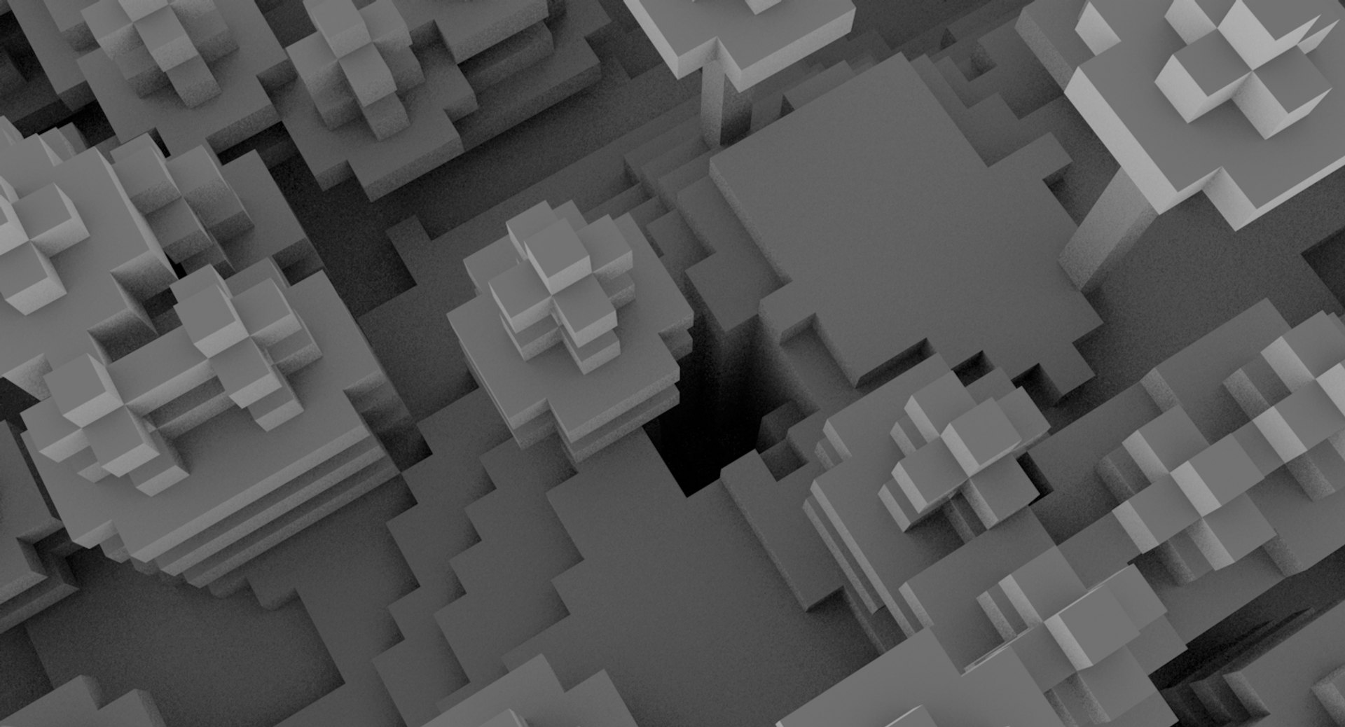 3d Minecraft Forest