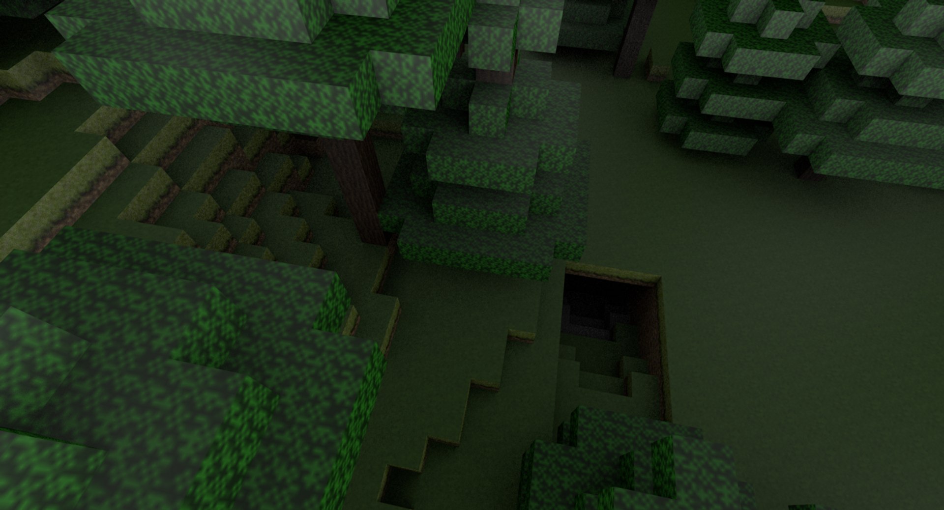 3d Minecraft Forest