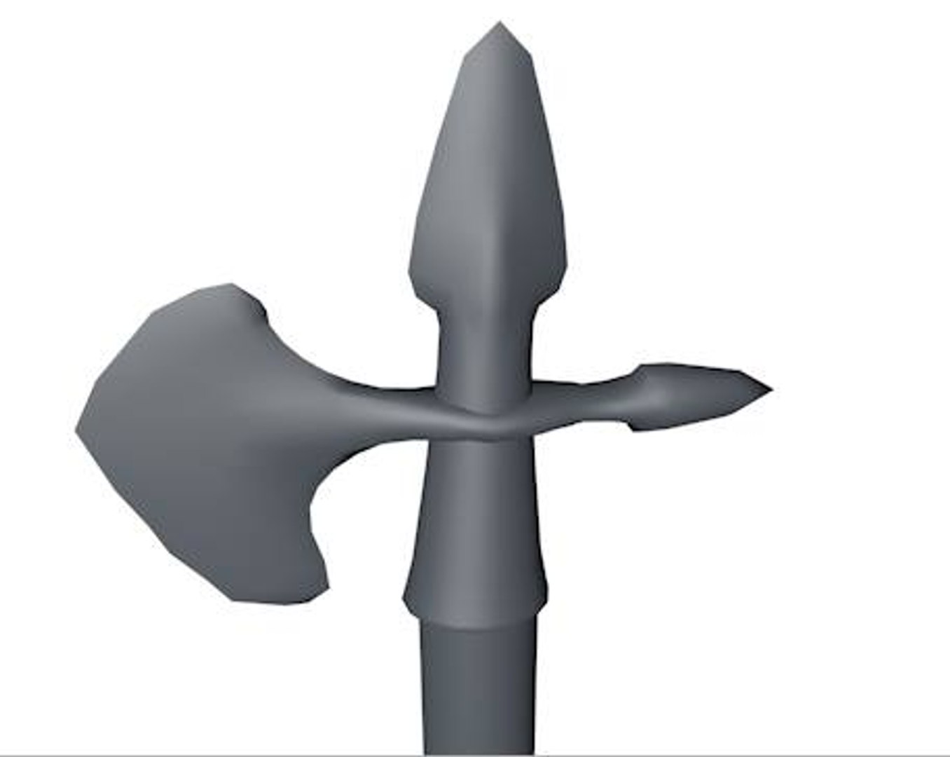 Lego Polearm 3d Model