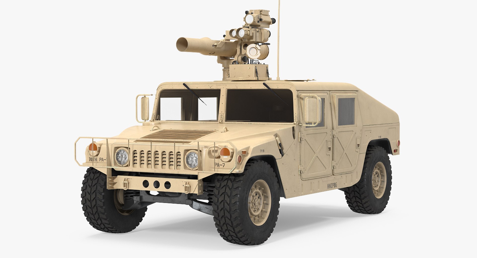 3d Model Hmmwv Tow Missile Carrier
