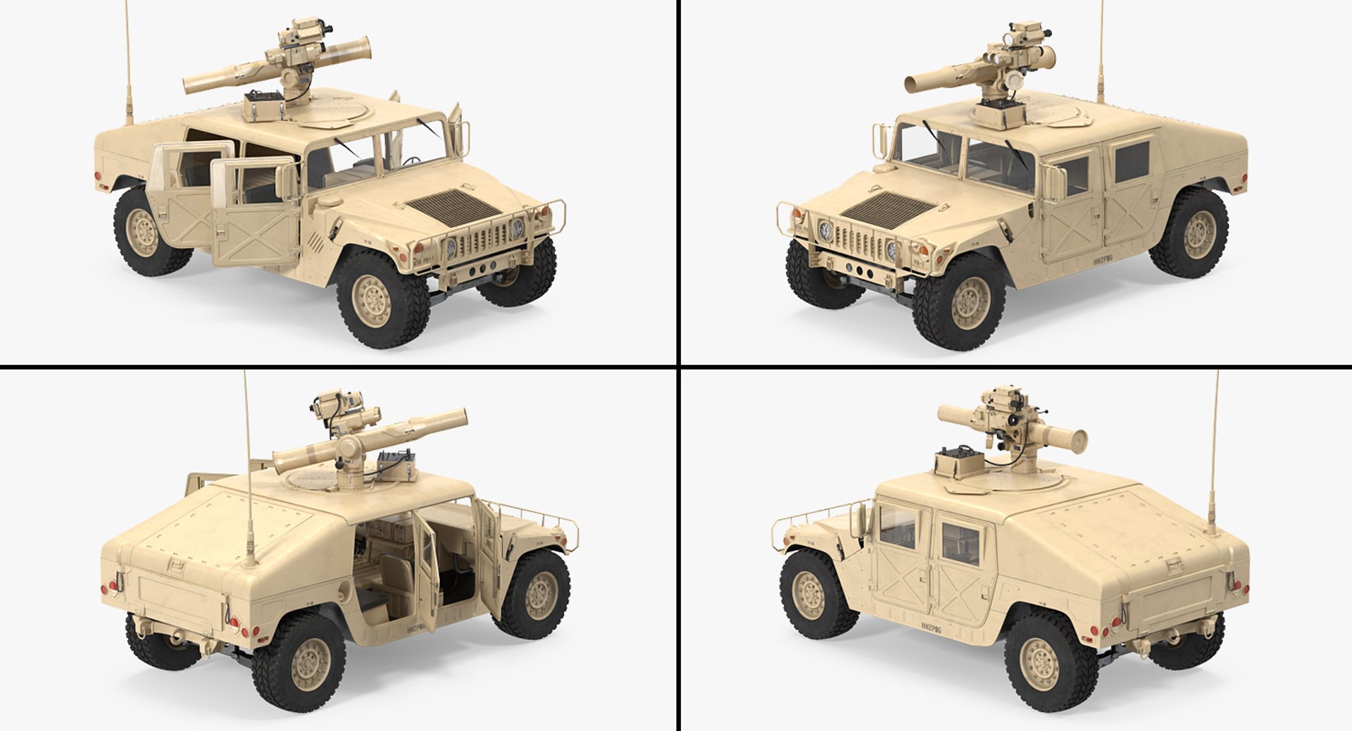 3d Model Hmmwv Tow Missile Carrier