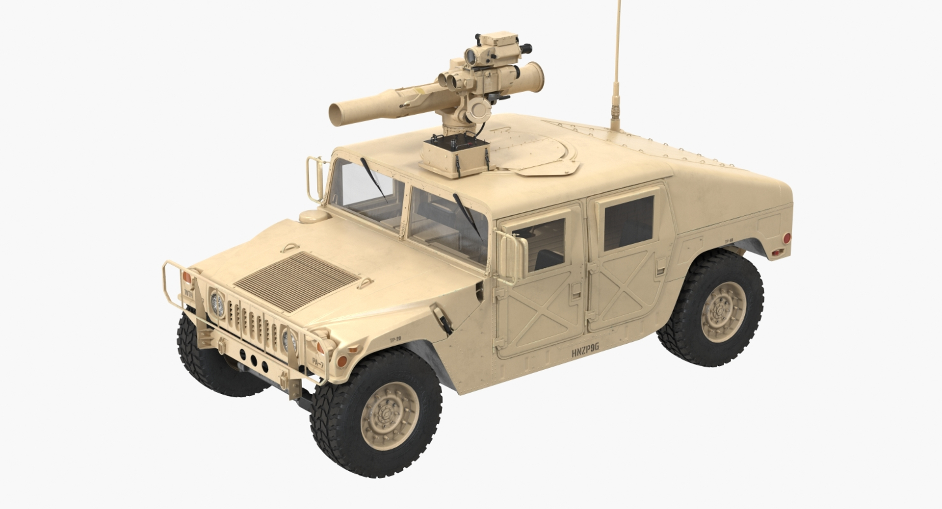 3d Model Hmmwv Tow Missile Carrier