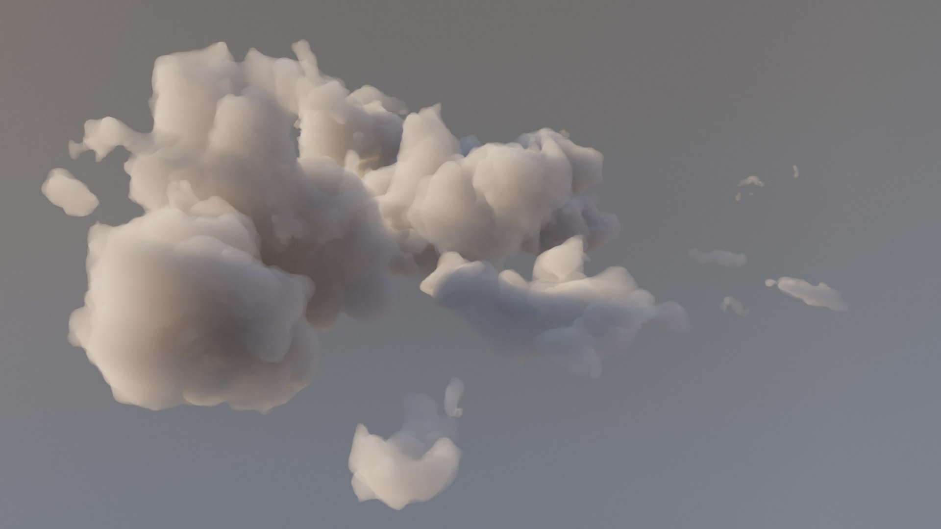 3D Cloud Polygon Blender 16 Model - TurboSquid 1898045