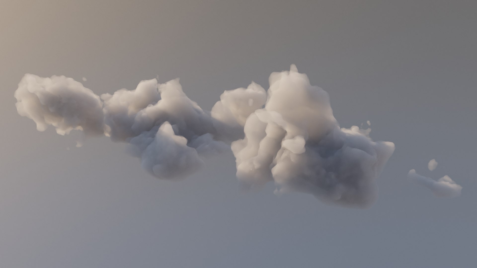 3D Cloud Polygon Blender 16 Model - TurboSquid 1898045